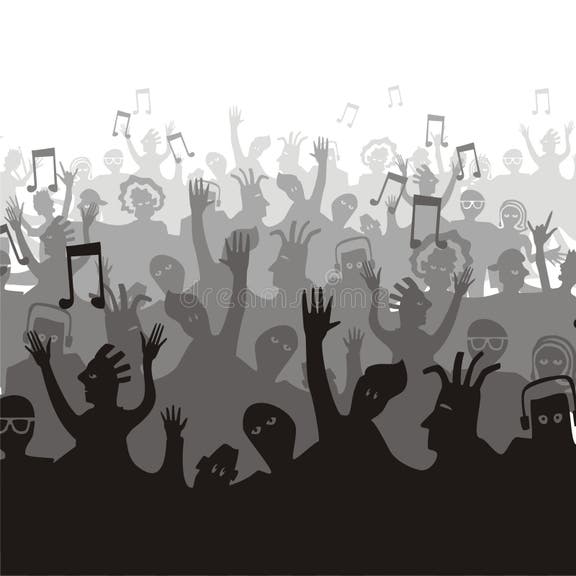 Fans Music Concert Cartoon Stock Illustrations – 201 Fans Music Concert ...