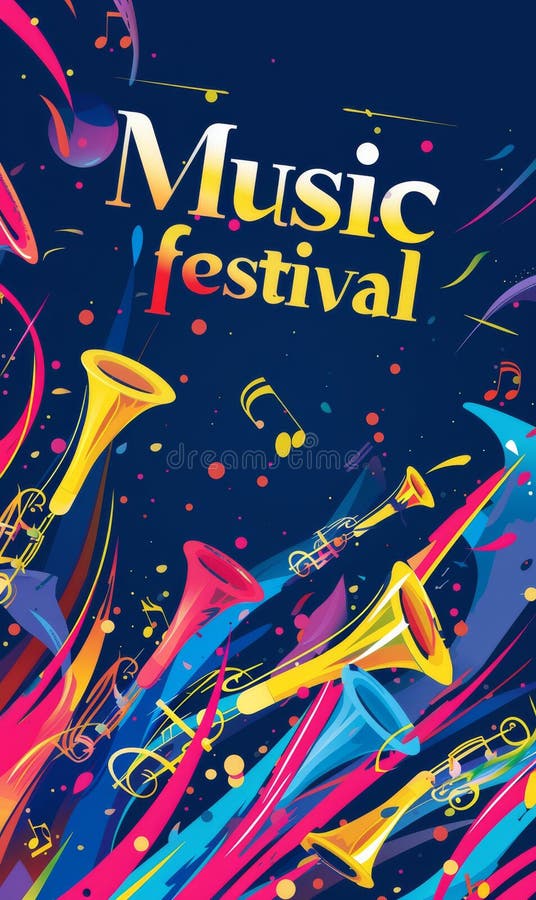 Music Festival Poster Flyer Template Stock Illustration - Illustration ...