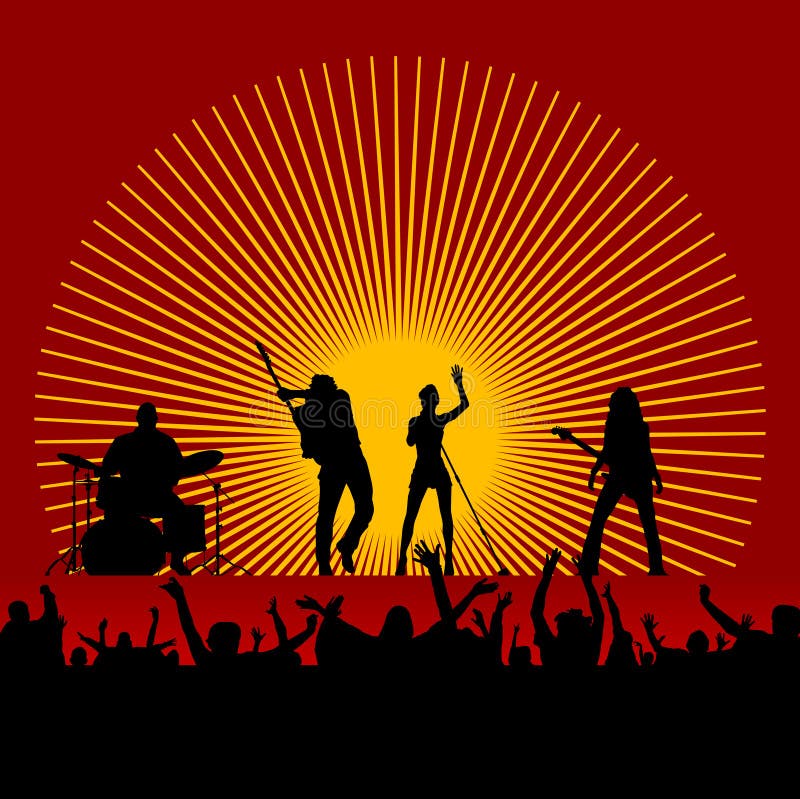 Music festival vector stock vector. Illustration of drummer - 6908711
