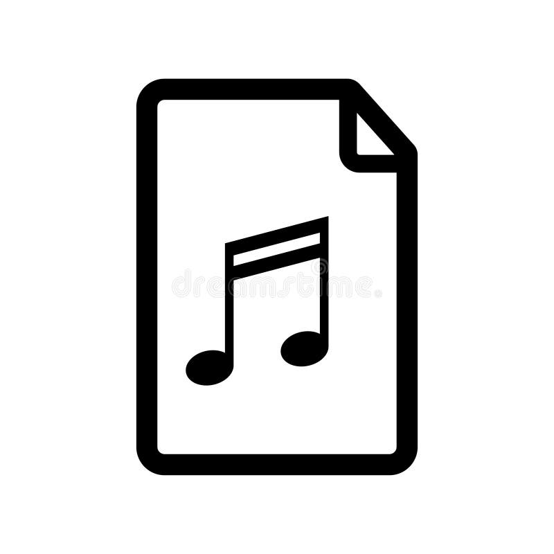 Music file icon sign stock vector. Illustration of music - 233298812
