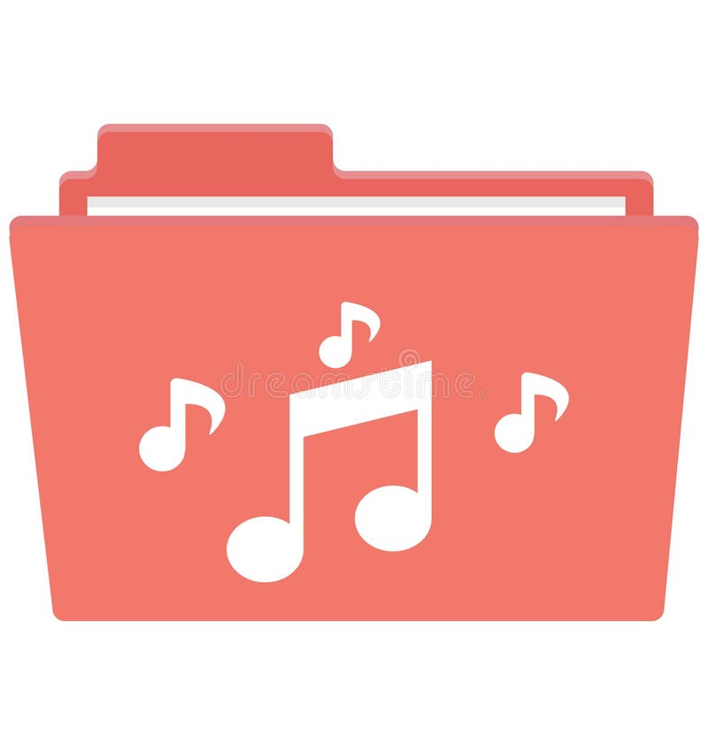 Music File Vector Icon that Can Be Easily Edit or Modified Stock Vector ...