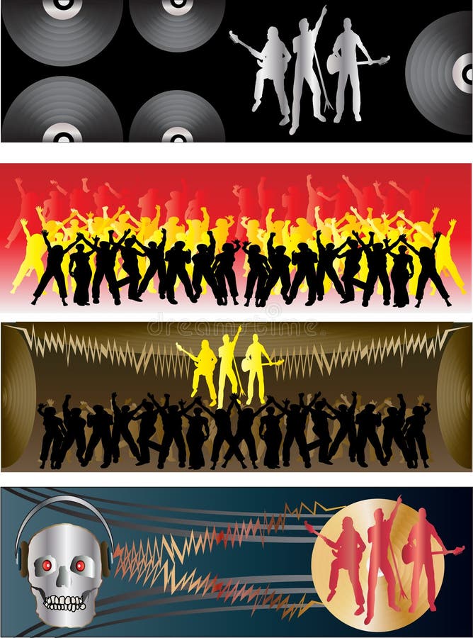 Music Flavoured Banners stock vector. Illustration of mixing - 6719115