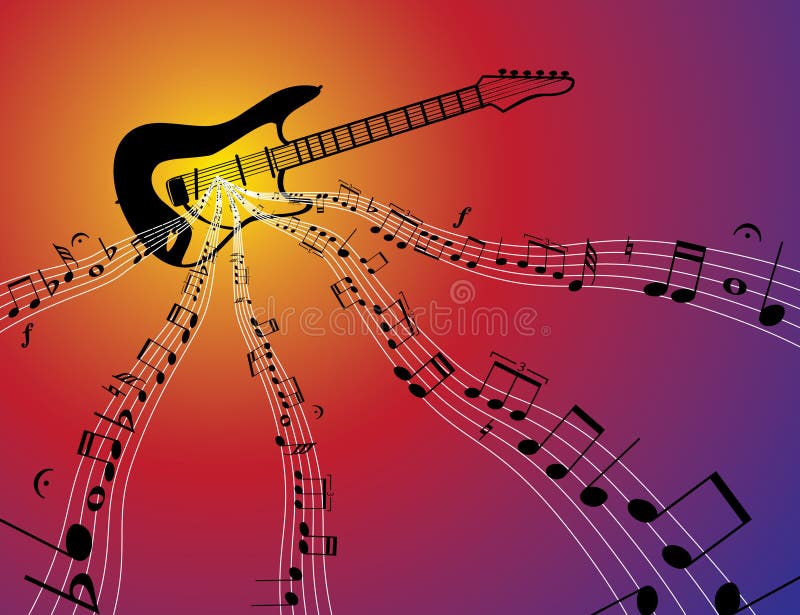 Music flow stock vector. Illustration of bars, orange - 5630314