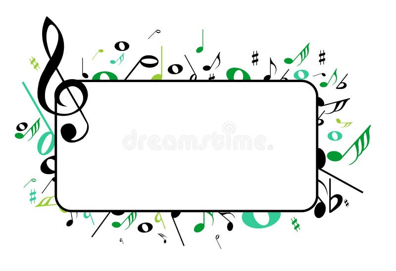 Music frame stock vector. Illustration of lines, color - 54220797