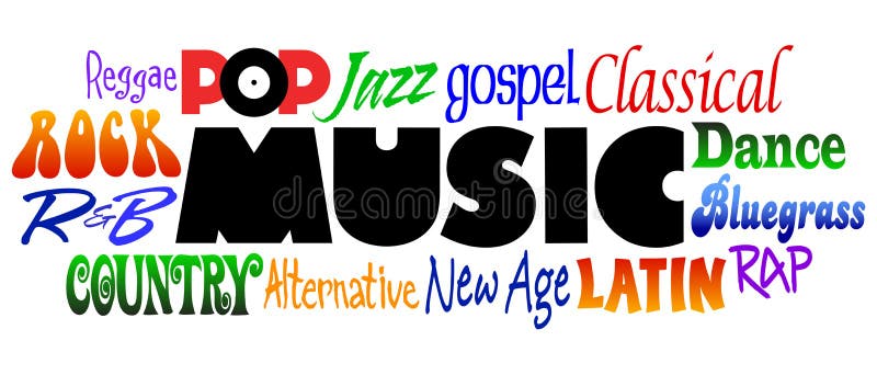 Music Genres/eps stock vector. Illustration of graphics - 23985277