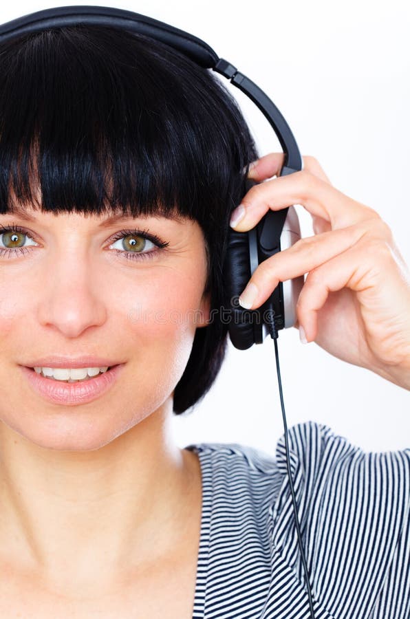 Music girl stock image. Image of hair, face, care, lifestyle - 13817345