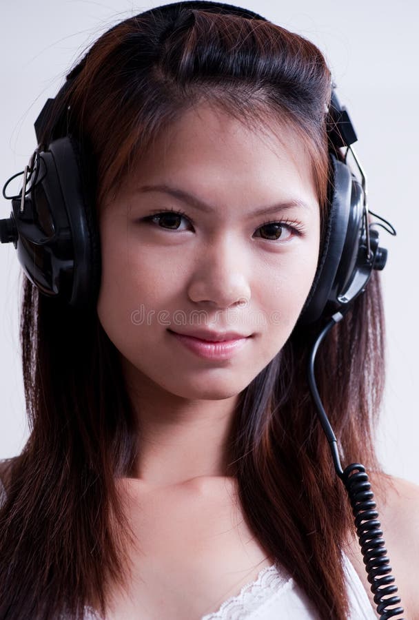 Music Girl 2 stock photo. Image of lady, relax, focus - 9804644
