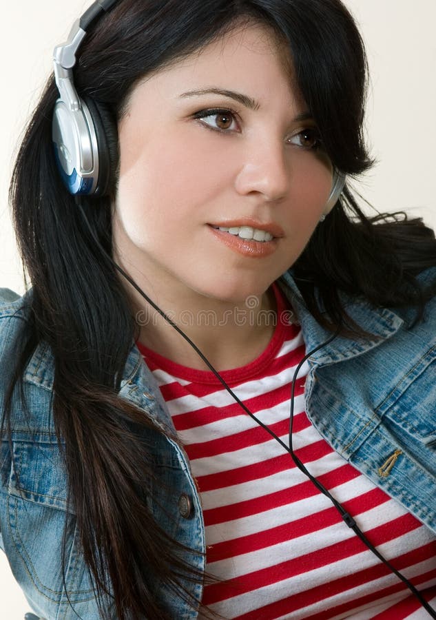 Music Girl stock image. Image of girl, adult, headphones - 2056769