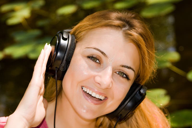 Music girl stock image. Image of person, leisure, relaxation - 6079805