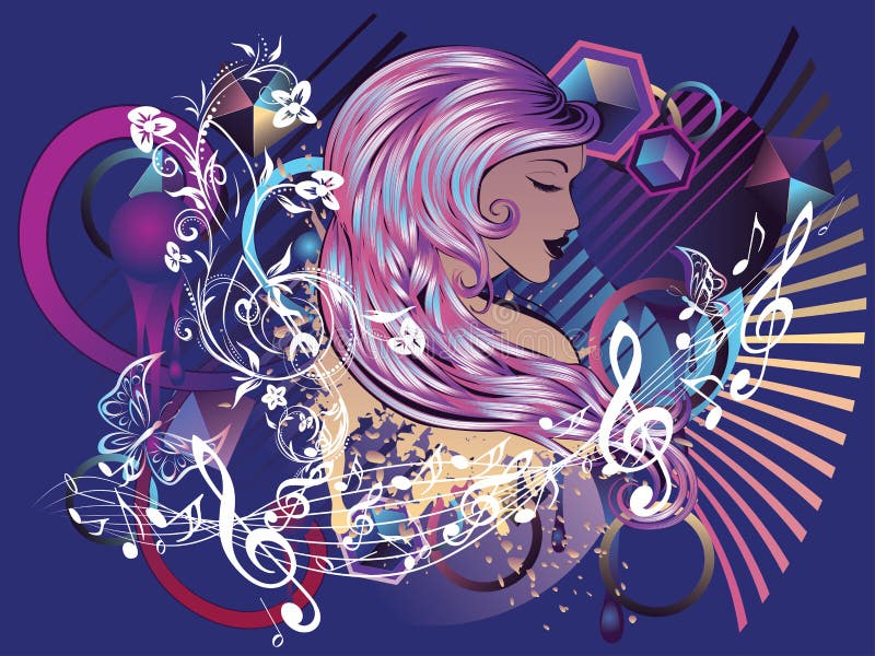 Music Notes Hair Design