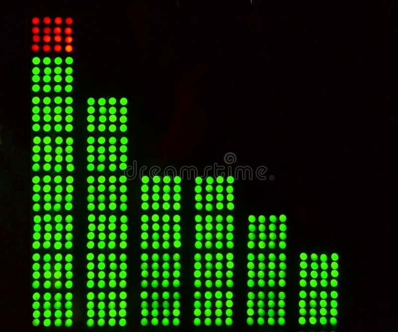 Music Graphic LED Equalizers Stock Photo - Image of electronic, club ...