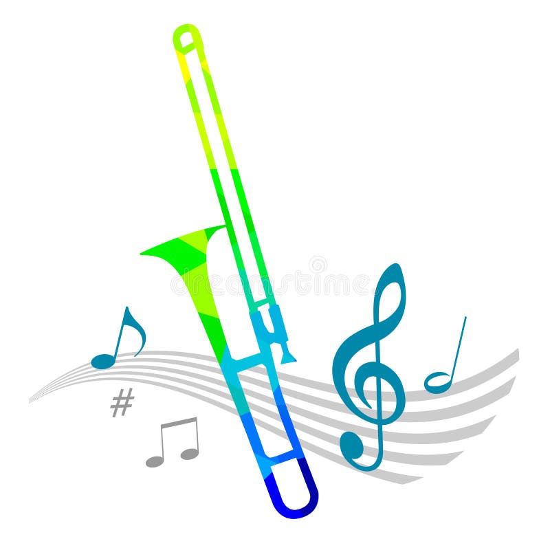 Trombone Notes Stock Illustrations – 592 Trombone Notes Stock ...