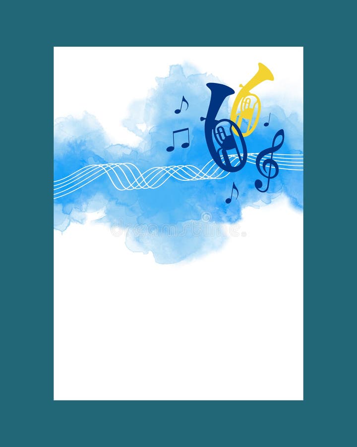 Music Graphic with Wind Instrument in Vector Quality. Stock Vector ...