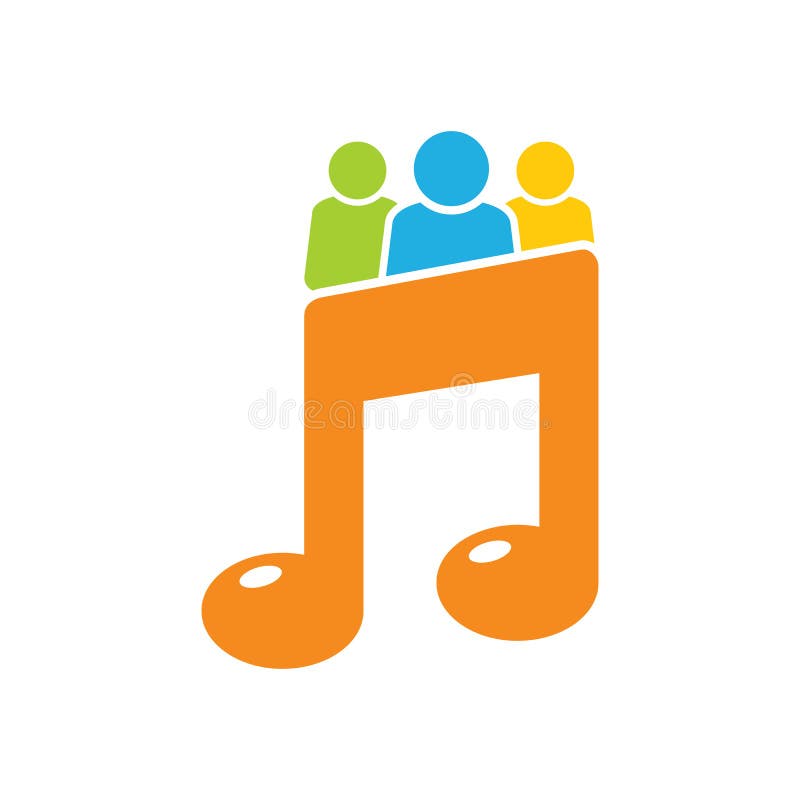 Music Group Logo Icon Design Stock Vector - Illustration of modern ...