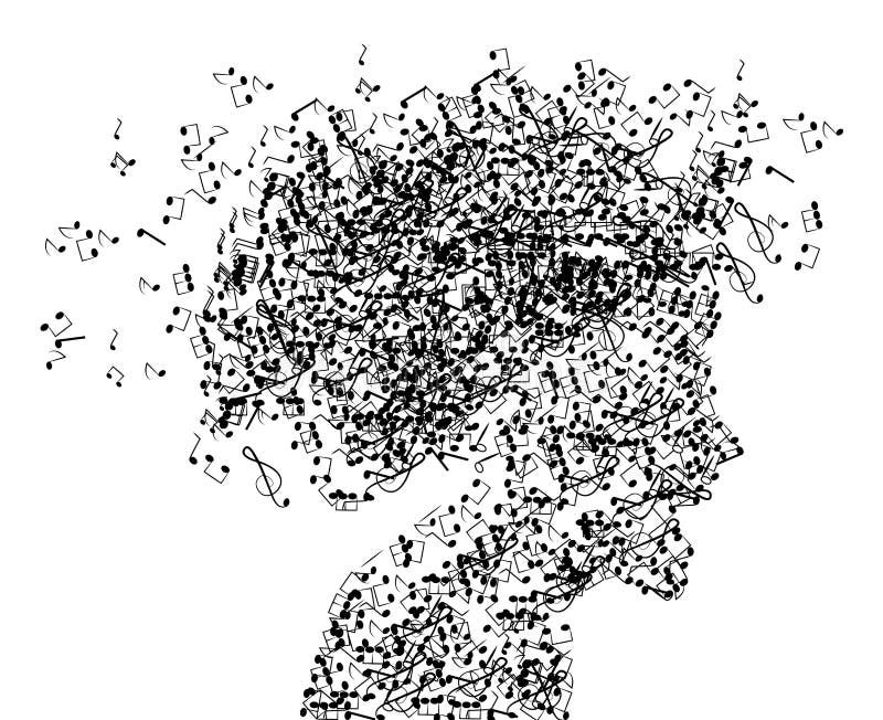 Music Head stock vector. Illustration of beautiful, graphic - 42184328