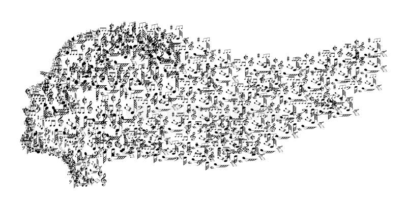 Music Head stock vector. Illustration of beautiful, graphic - 42184328