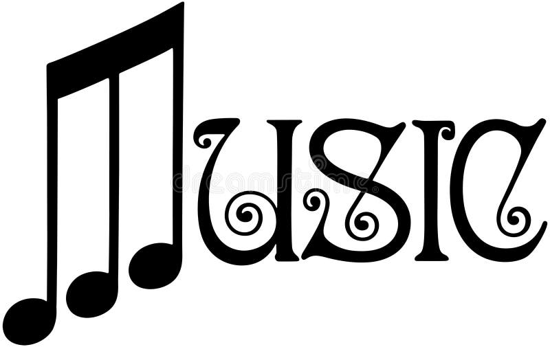 Music notes header stock illustration. Illustration of abstract - 16901241