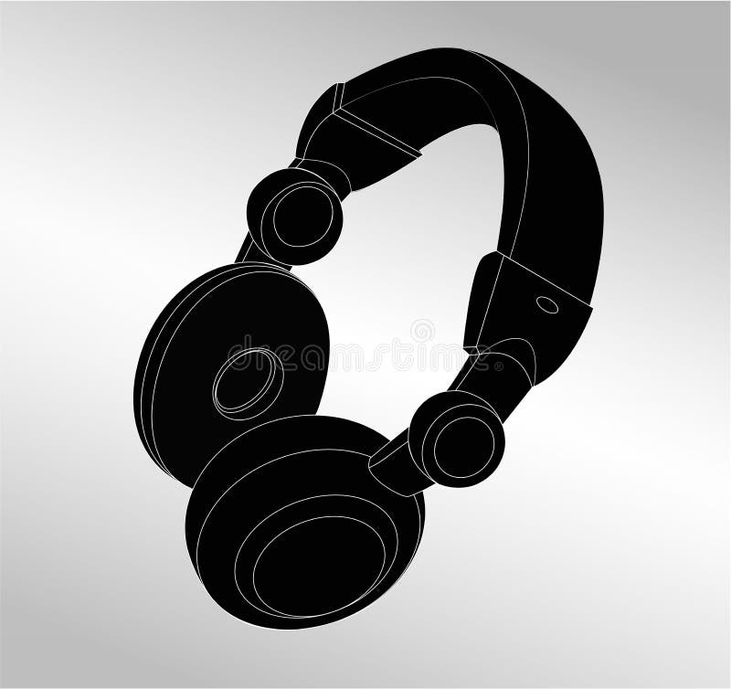 Music headphone icon stock vector. Illustration of white - 41507061