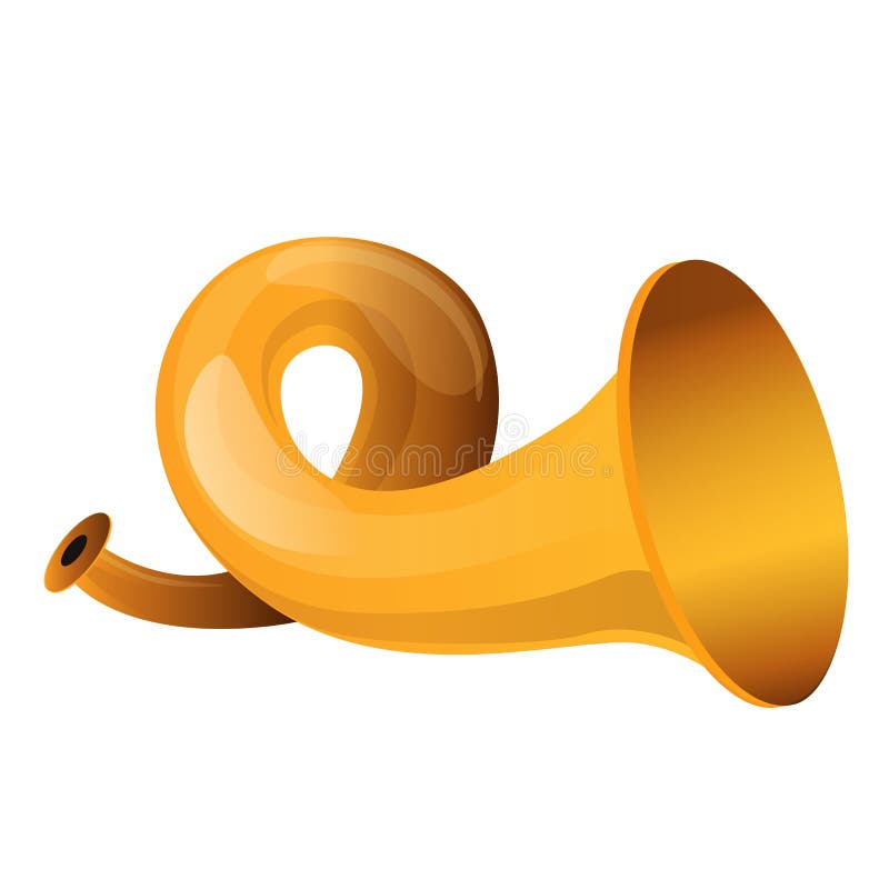 Music horn vector icon stock vector. Illustration of horns - 118363998