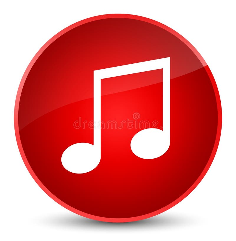 Music Icon Elegant Red Round Button Stock Illustrations – 37 Music Icon ...