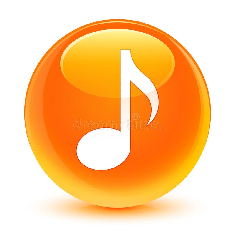 Music Icon Glassy Red Round Button Stock Illustration - Illustration of ...
