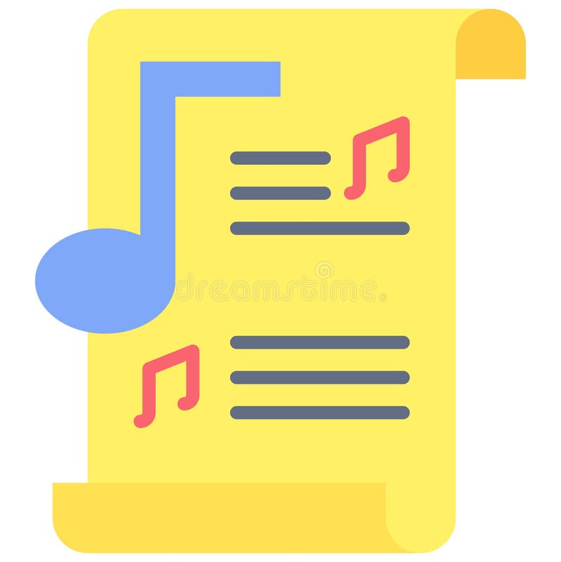Music Icon, High School Related Vector Illustration Stock Vector ...
