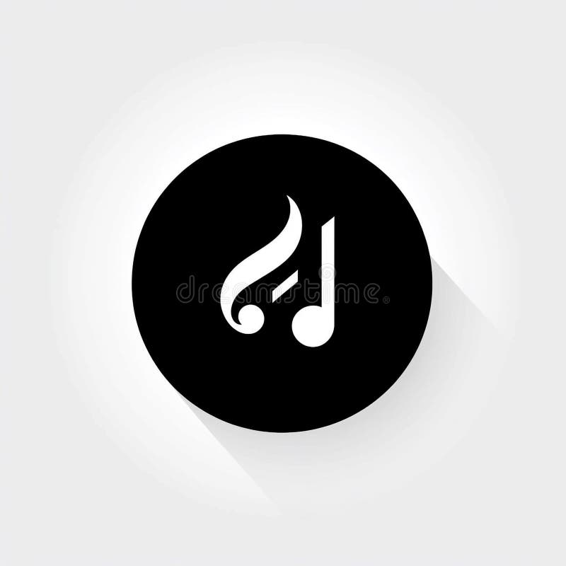 Music logo stock vector. Illustration of notation, tone - 13731704