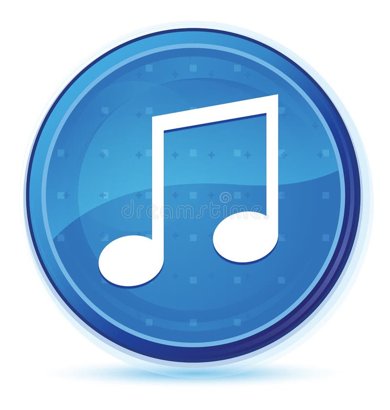 Music Icon Midnight Blue Prime Round Button Stock Vector - Illustration ...