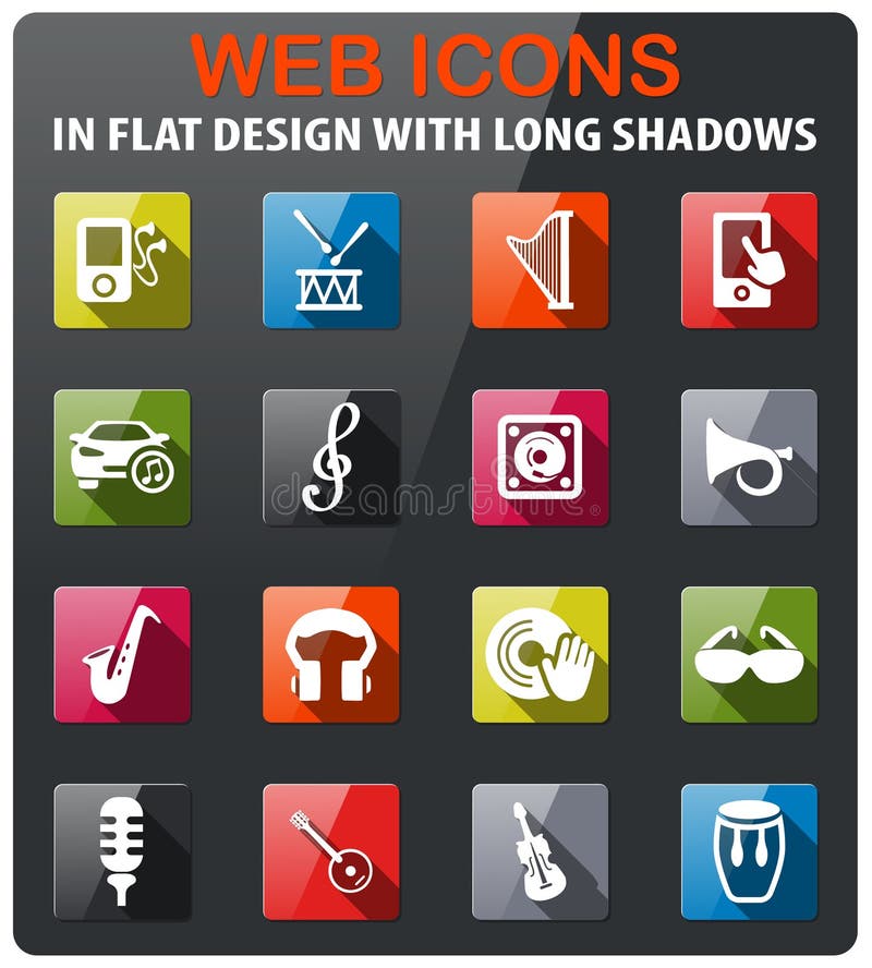 Music icon set editorial photo. Illustration of clef - 88442296