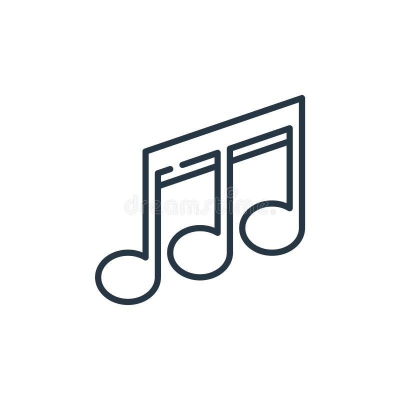 Music Icon Vector from Education Concept. Thin Line Illustration of ...