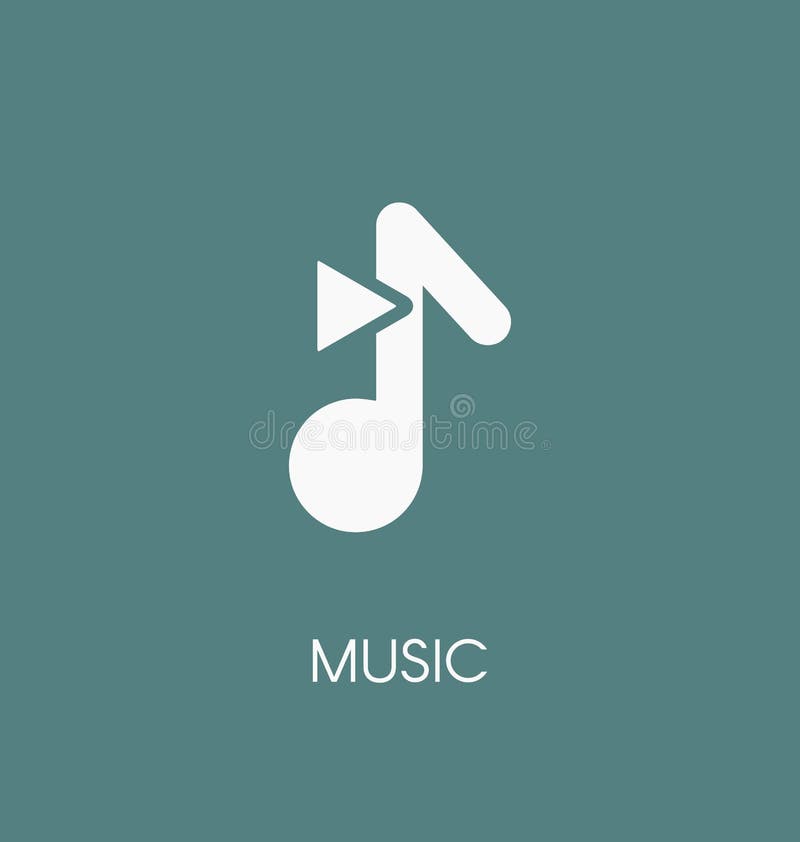 Music Icon Vector Illustration. Play the Music Stock Vector ...