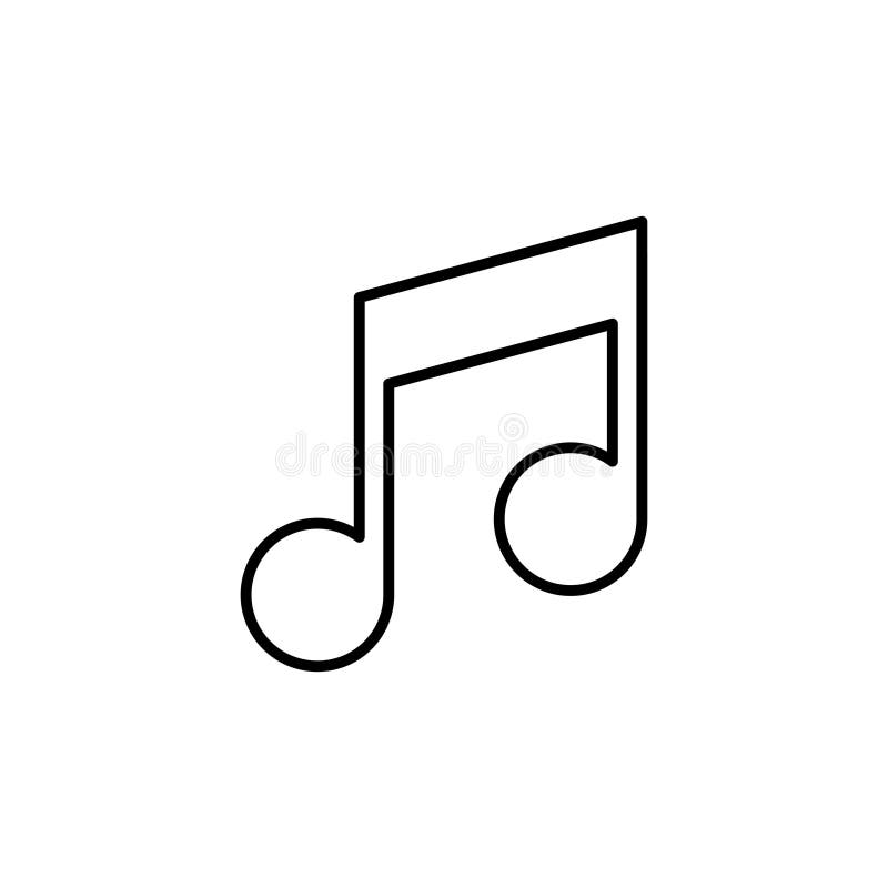 Music Icon . Note Music Icon Vector Stock Vector - Illustration of ...