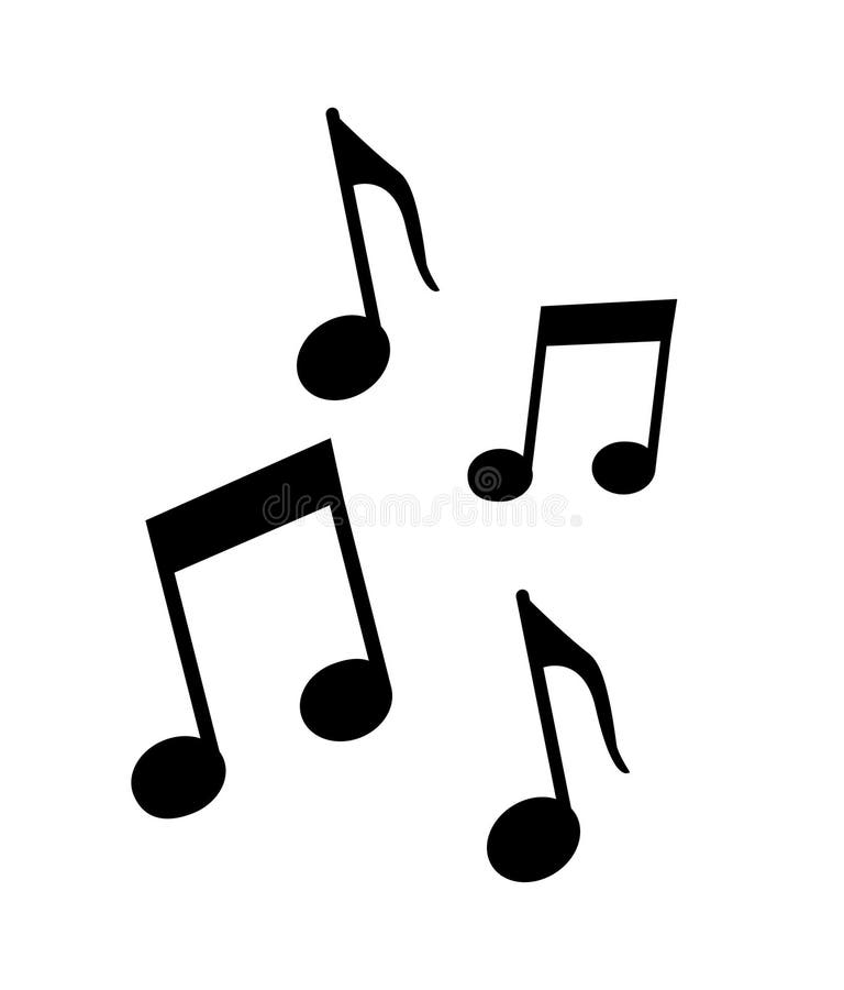 Music Icon on White Background Vector Illustration Stock Vector ...
