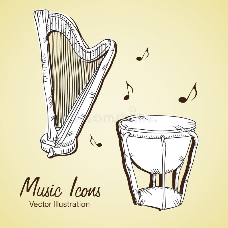 Music icons stock vector. Illustration of band, concert - 30331403