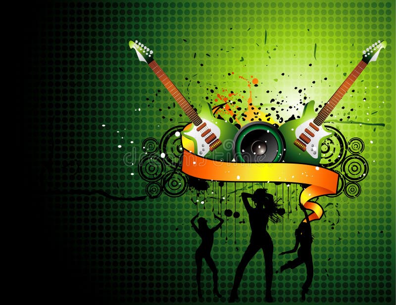 Music illustration stock vector. Illustration of sound - 12414453