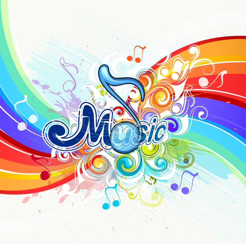 Music notes illustration stock vector. Illustration of sound - 15888091