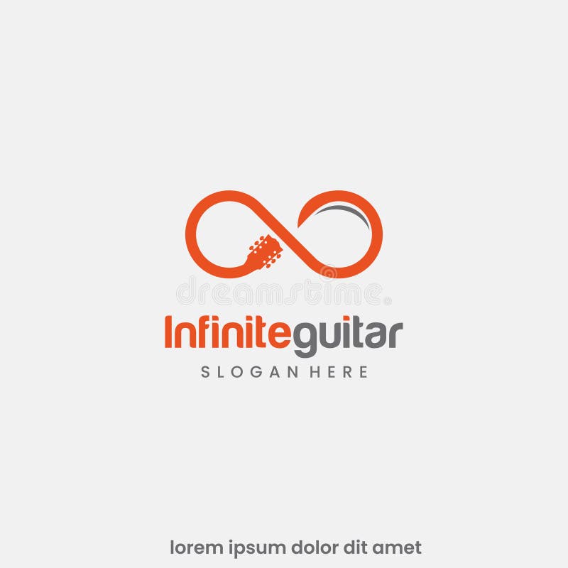Music Infinity Logo Design, Infinity Symbol with Guitar Neck Logo ...