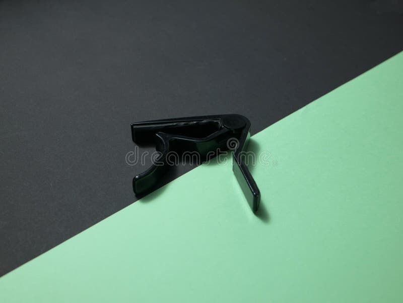 Music Instrument Accessories - Guitar Capo Isolated Colored Background ...