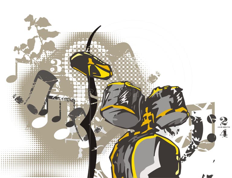 Music Instrument Background Stock Vector - Illustration of expression ...