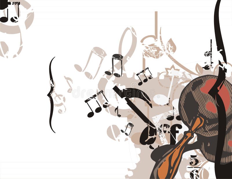 Music Instrument Background Stock Vector - Illustration of clef, march ...