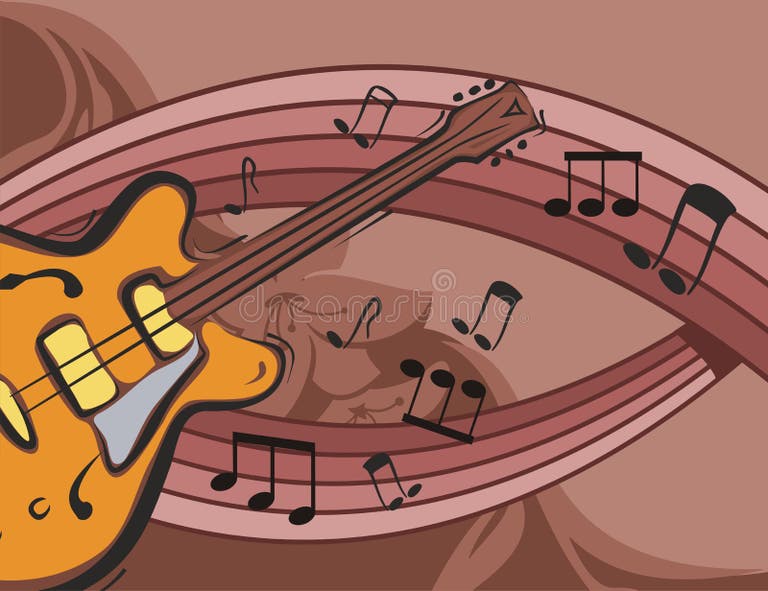 Music Instrument Background Stock Vector - Illustration of concert ...