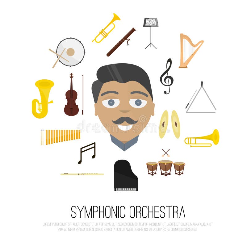 Music instrument concept stock illustration. Illustration of design ...