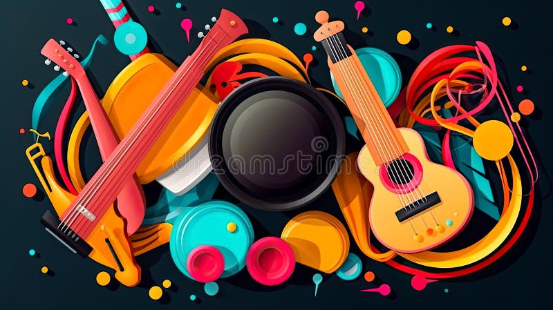 Music Instrument Texture Background for Website Banner and Poster ...