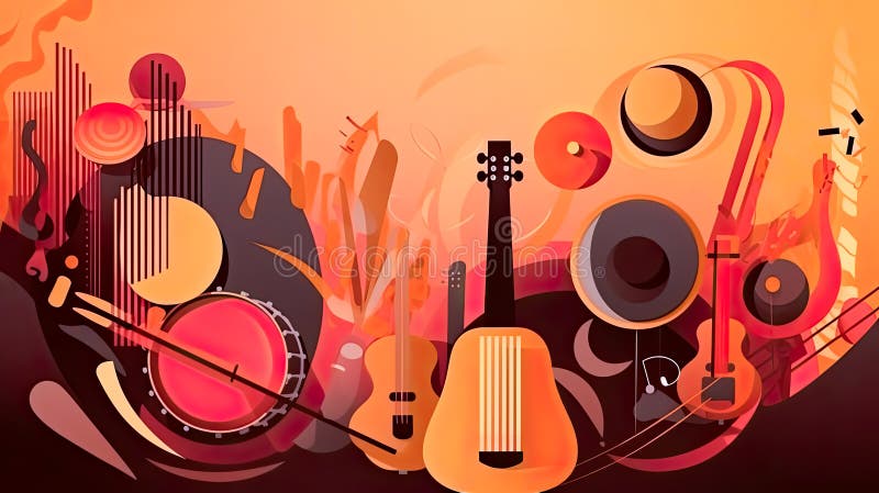 Music Instrument Texture Background for Website Banner and Poster ...