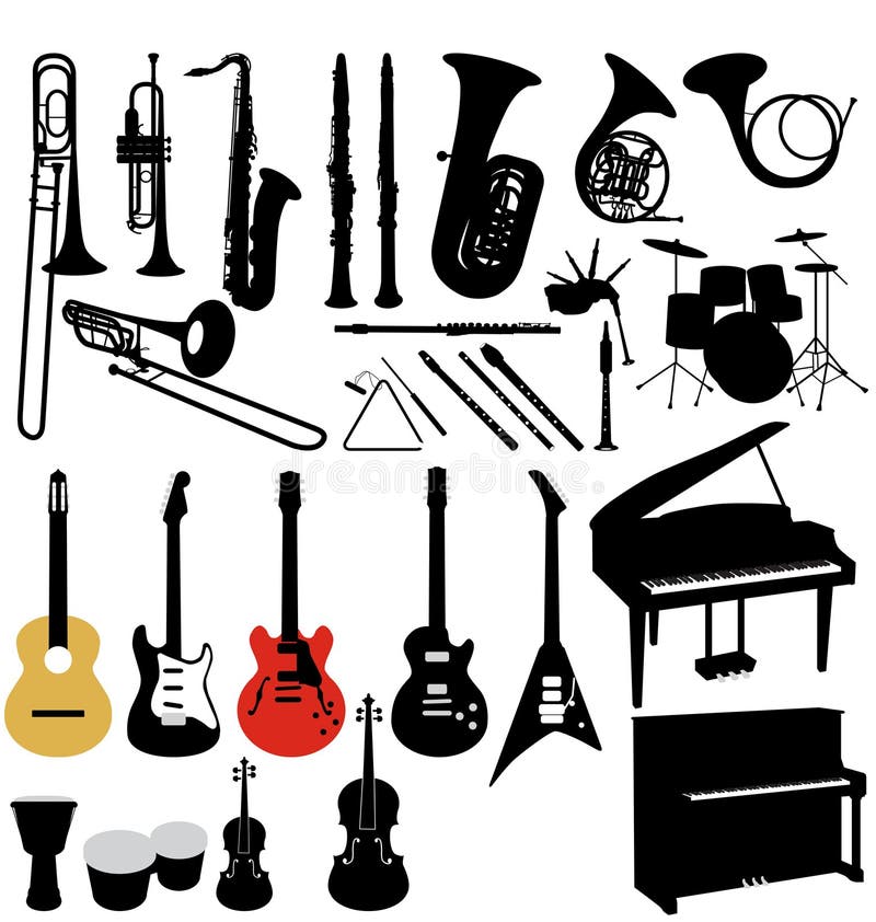 Collection of Musician and Music Object Vector Stock Vector ...