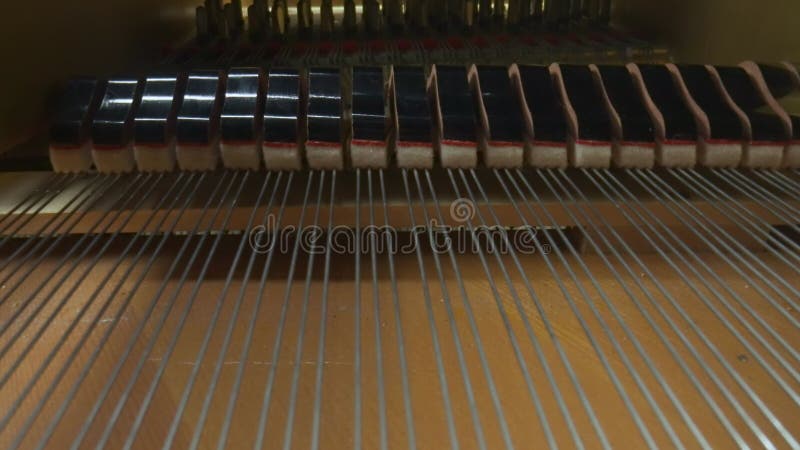 Close Up Studio Shot of Classical Piano. Shot Inside the Piano with ...
