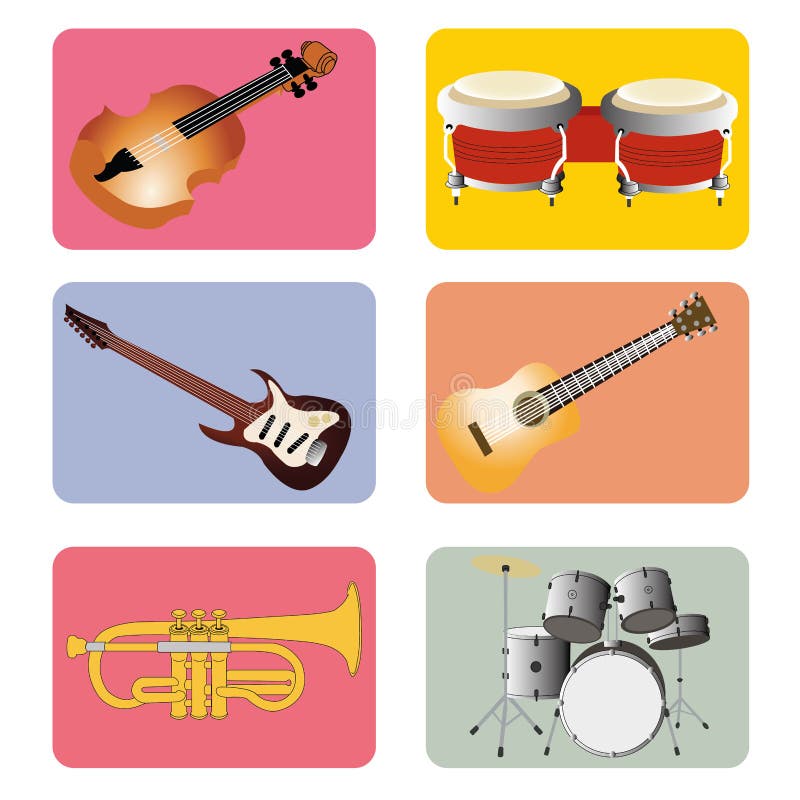 Music instruments stock vector. Illustration of sign - 33013723
