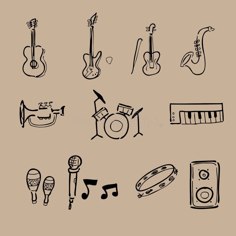Musical Instrument Shaker Stock Illustrations – 733 Musical Instrument ...