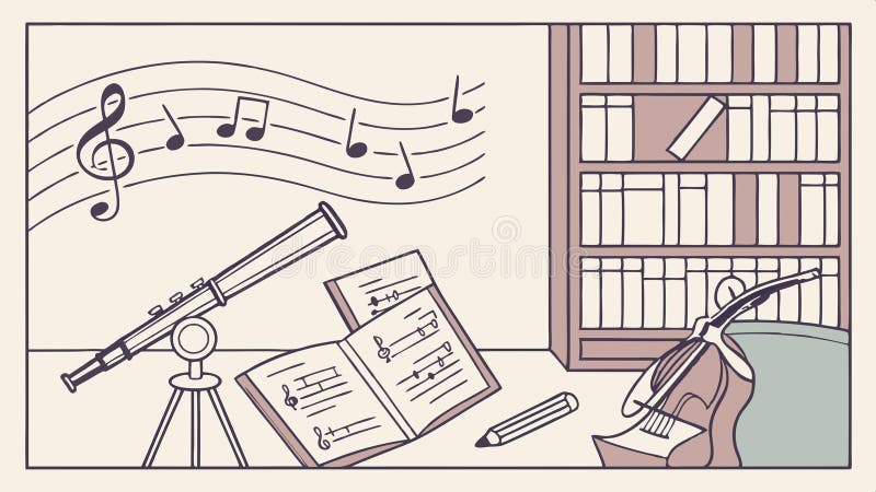 Music Instruments and Notes, Melody and Harmonic Art. Vector Design ...