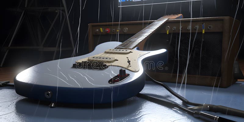 Music Instruments Performance Sound Hyper-realistic Textu Two ...